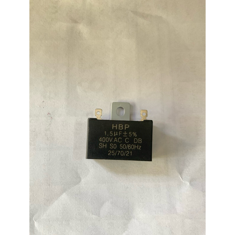 คาปาซิเตอร์พัดลม 1.5uF 400v แบบไม่มีสาย ยี่ห้อ HBP | Shopee Thailand