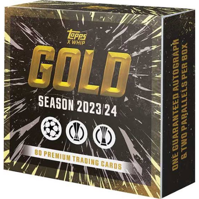 2023/24 Topps UEFA Champions League Gold Soccer Hobby Box | Shopee Thailand