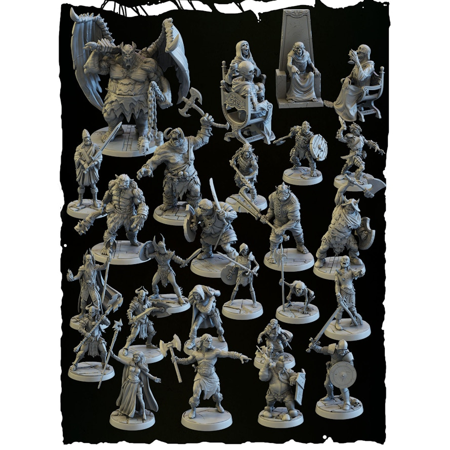 Dungeon of Despair character set - DND miniature dungeon and dragons ...