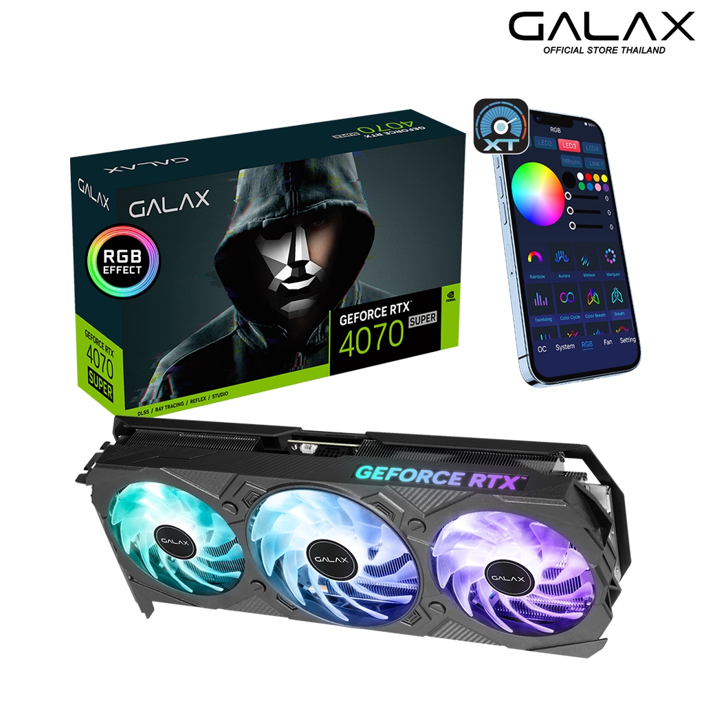 VGA GALAX RTX 4070 SUPER EX GAMER PCI-E 12GB GDDR6X 192BIT | Shopee ...