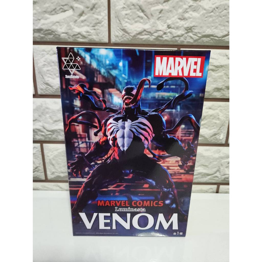 (ของแท้ มือ1) Spider Man Venom Marvel Comics Luminasta SEGA | Shopee ...