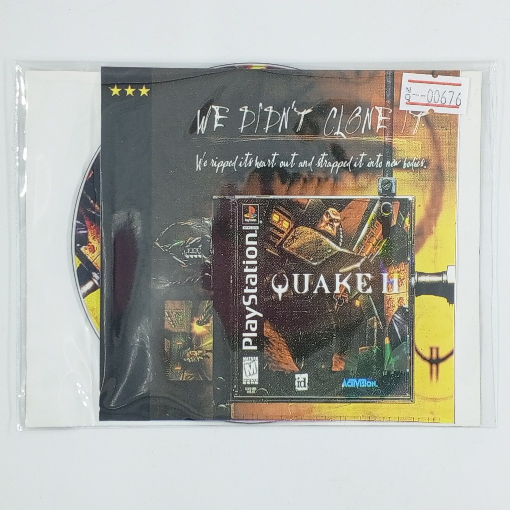 [00676] QUAKE II (US) แผ่นเกมก็อปปี้ PS1 แผ่นเกมปั๊มโรงงาน มือสองสภาพดี ...