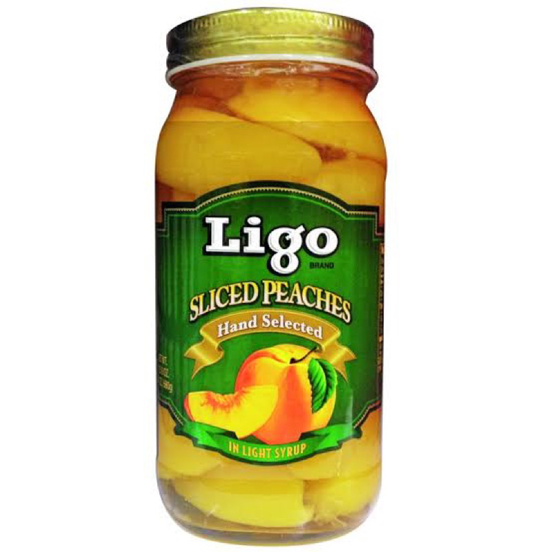 Ligo mixed fruit / sliced peaches 24 oz. ลิโก้ ลูกพีชในน้ำเชื่อม/ ผลไม้ ...