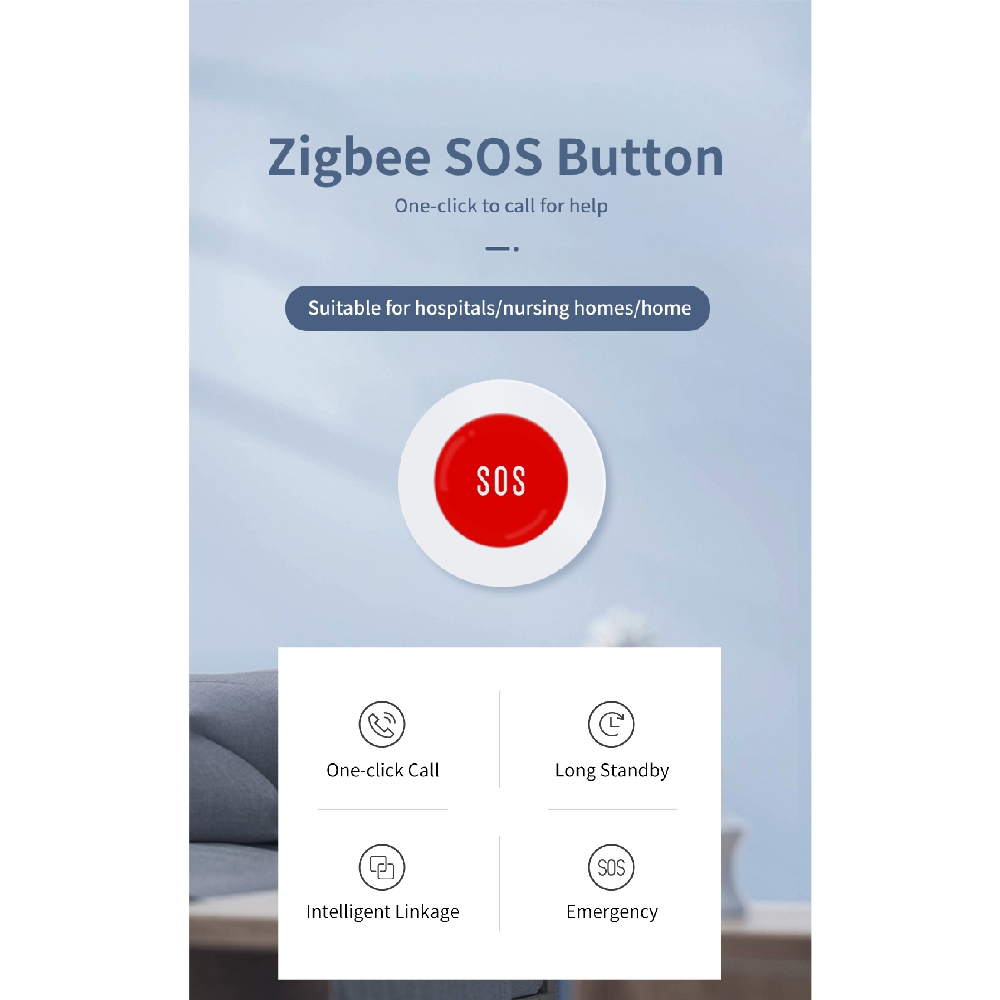 Tuya Zigbee Sos Emergency Button รุ่น Zsos ปุ่มฉุกเฉิน ปุ่มต้องการความช่วยเหลือ Shopee Thailand