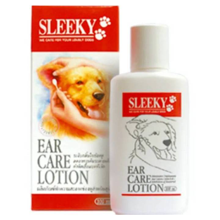 SLEEKY Ear Care Lotion for Dogs 100ml โลชั่นเช็ดทำความสะอาดหู (ไม่มี ...