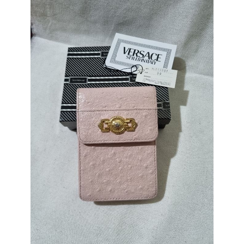 Versace cigarette case หนังแกะ มือสองของแท้💯 | Shopee Thailand