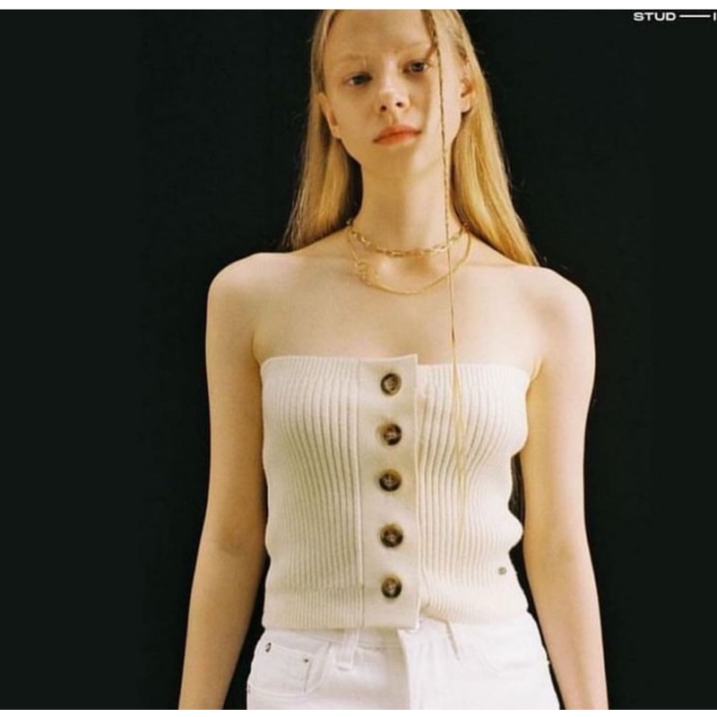 Ruthless Studio - Dash Tube top เสื้อเกาะอกสุดชิค ครีม | Shopee Thailand