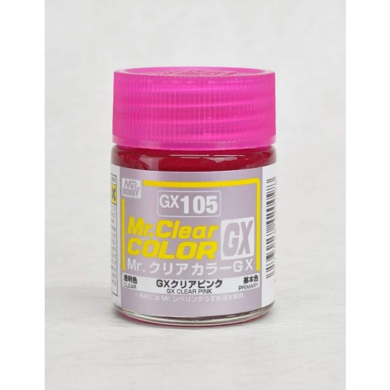 MR SUPER CLEAR COLOR GX100-GX114 UV CUT, SMOOTH CLEAR Mr Hobby 18ml ...