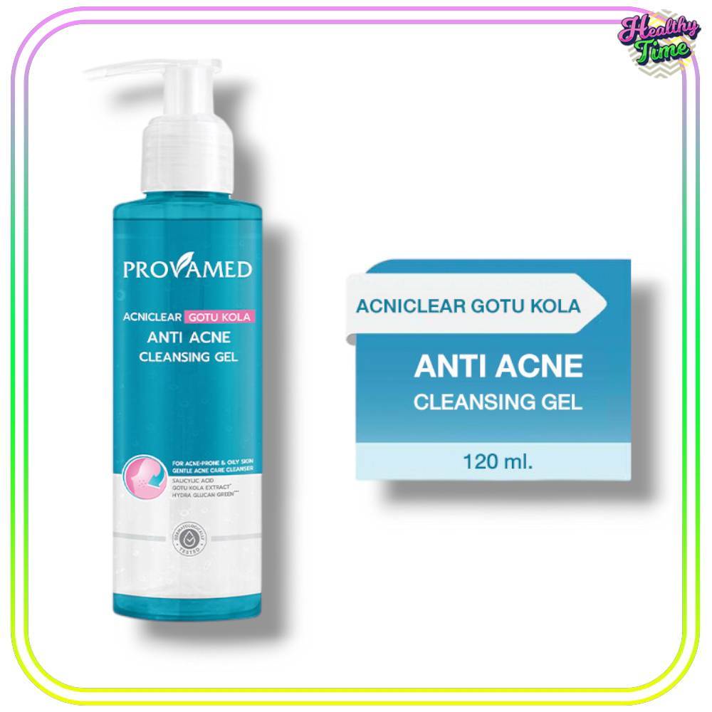 Provamed Acniclear Gotu Kola Acne Cleansing Gel 120ml.โปรวาเมด เจลล้าง ...