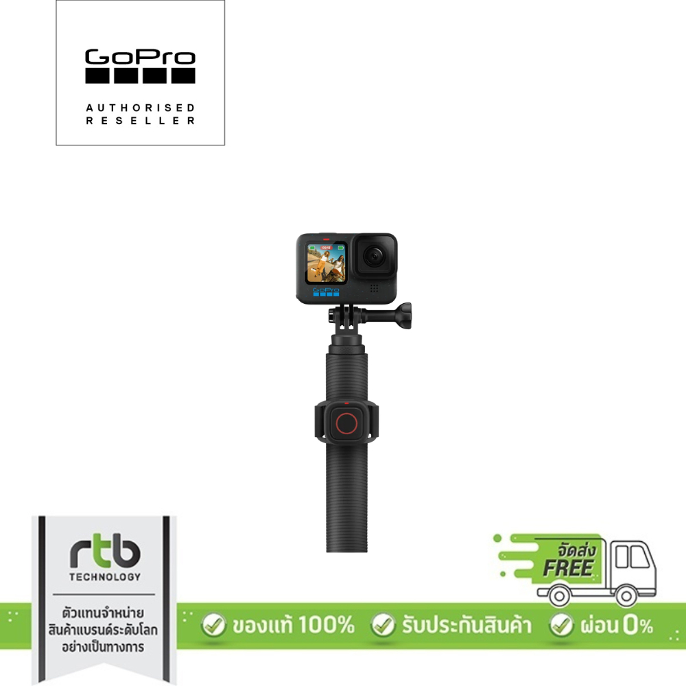 GoPro Mounts / Extension Pole + Waterproof Shutter Remote ด้ามจับกล้อง ...