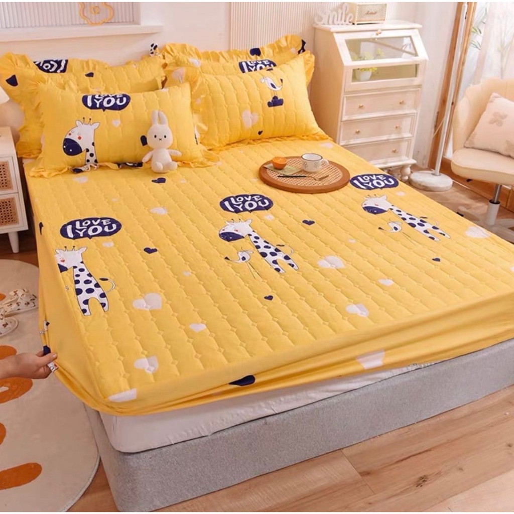 ผ้าปูที่นอนเสริมใย ลายการ์ตูน 3.5F 5F 6F ใช้ได้กับที่นอนหนาได้ถึง 8-12 นิ้ว | Shopee Thailand