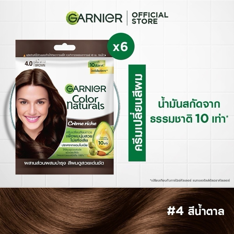Garnier Color Naturals (สีผม,ยาย้อมผม,Garnier Hair Color) | Shopee Thailand