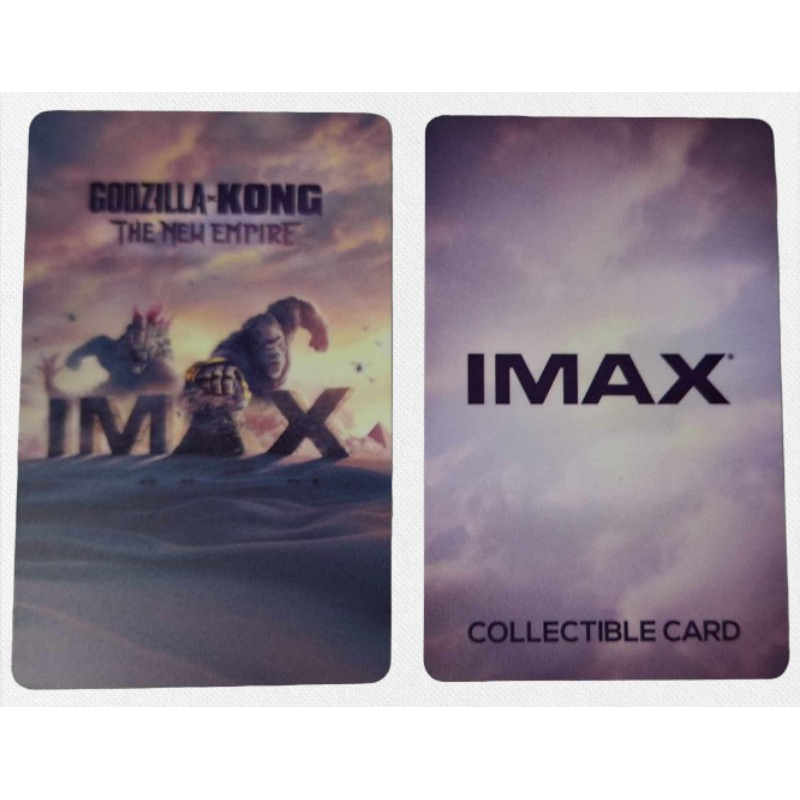 บัตรสะสม บัตรแข็ง IMAX Collectible Card Godzilla x Kong The New Empire ...