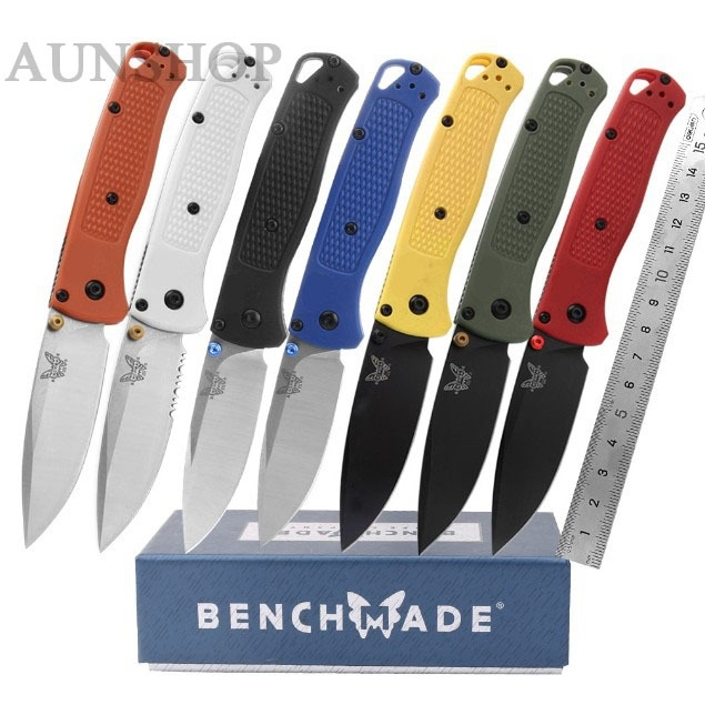 T9 มีดพับ มีดลม BenchMade พกพา เดินป่า แคมป์ปิ้ง ทำอาหาร 6สี 18แบบ ...
