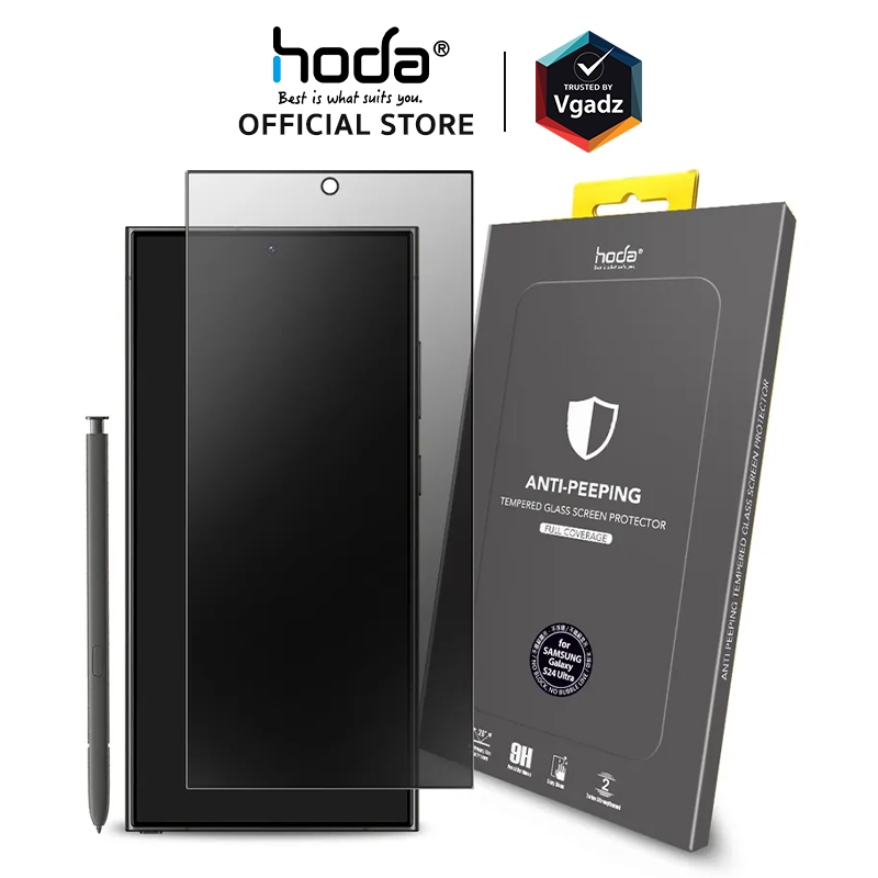 Hoda ฟิล์มกระจกสำหรับ Galaxy S24 Ultra รุ่น Anti-Peeper (Privacy) Full Coverage Tempered Glass ...
