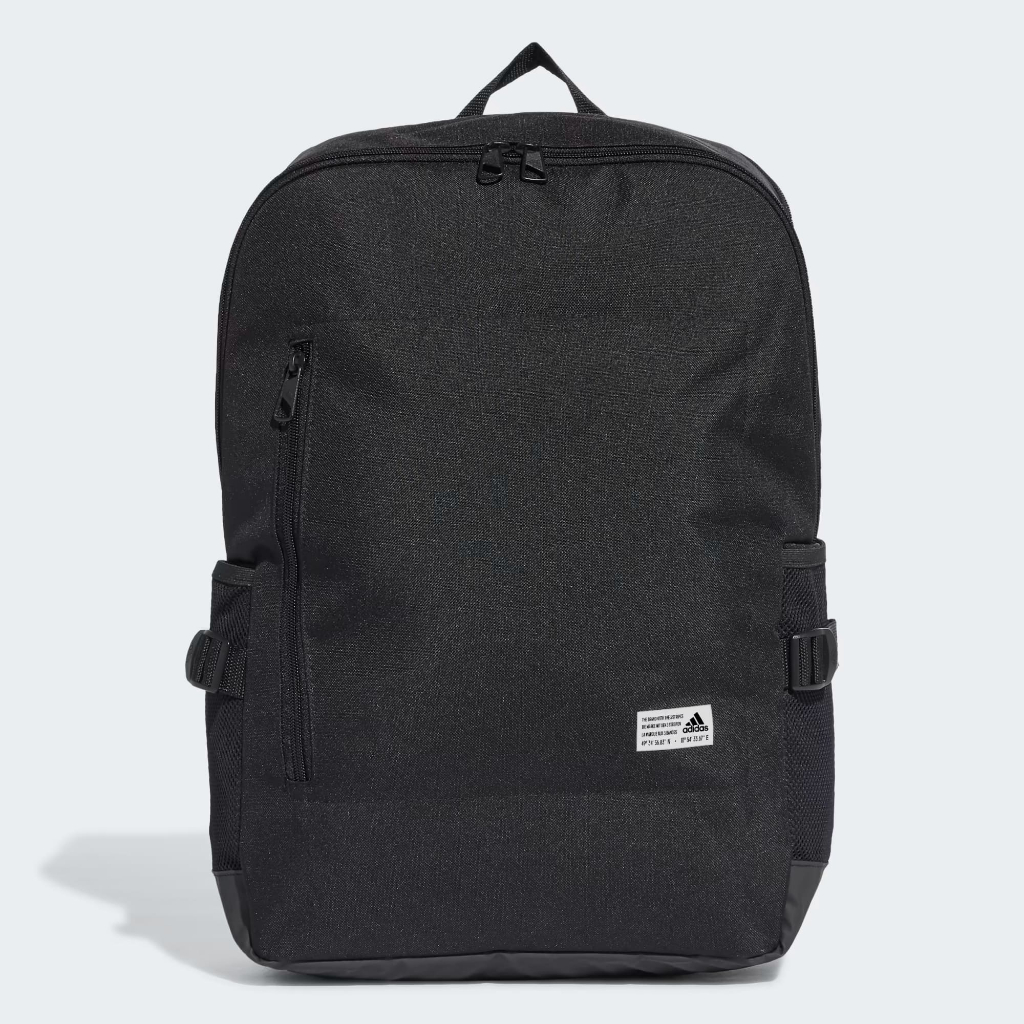 Adidas กระเป๋าเป้ Classic Boxy Backpack | Black/Black/White ( FS8336 ...