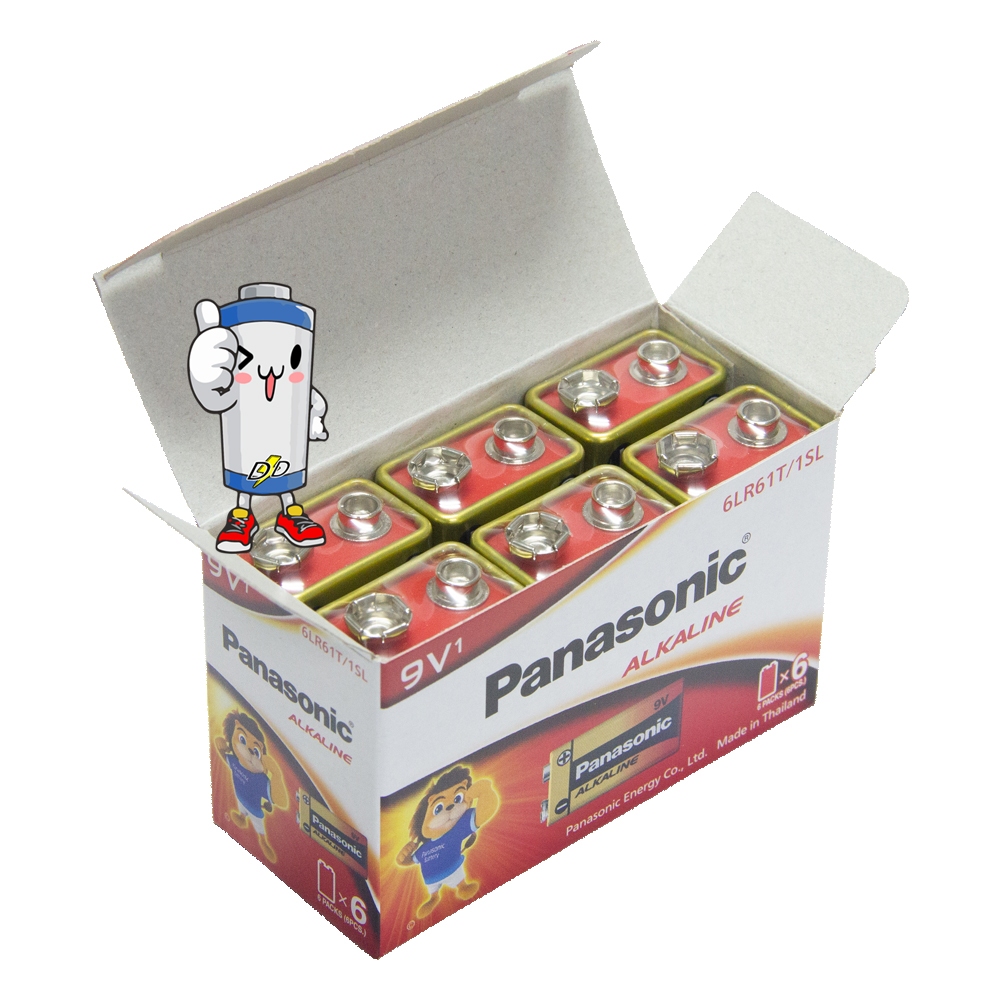 ถ่าน Alkaline Panasonic 9V 1กล่อง (จำนวน 6ก้อน) | Shopee Thailand