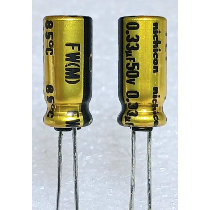 Nichicon FW 0.33uf 50v capacitor ตัวเก็บประจุ คาปาซิเตอร์ | Shopee Thailand
