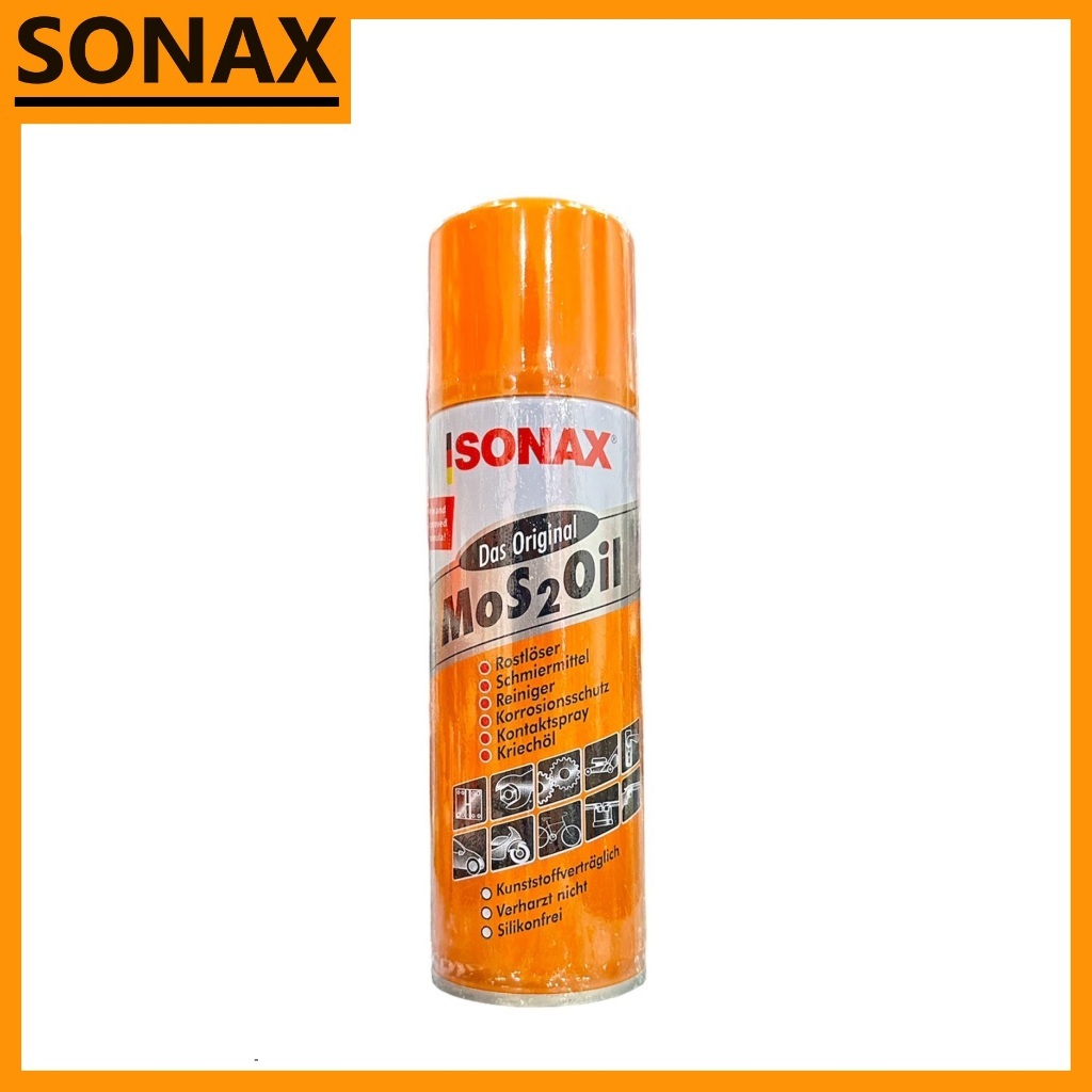 SONAX น้ำมันอเนกประสงค์ โซแน็ก MoS 2 Oil ขนาด 200 ml. กัดสนิม ป้องกันสนิม คลายสกรู น๊อต หล่อลื่น ...