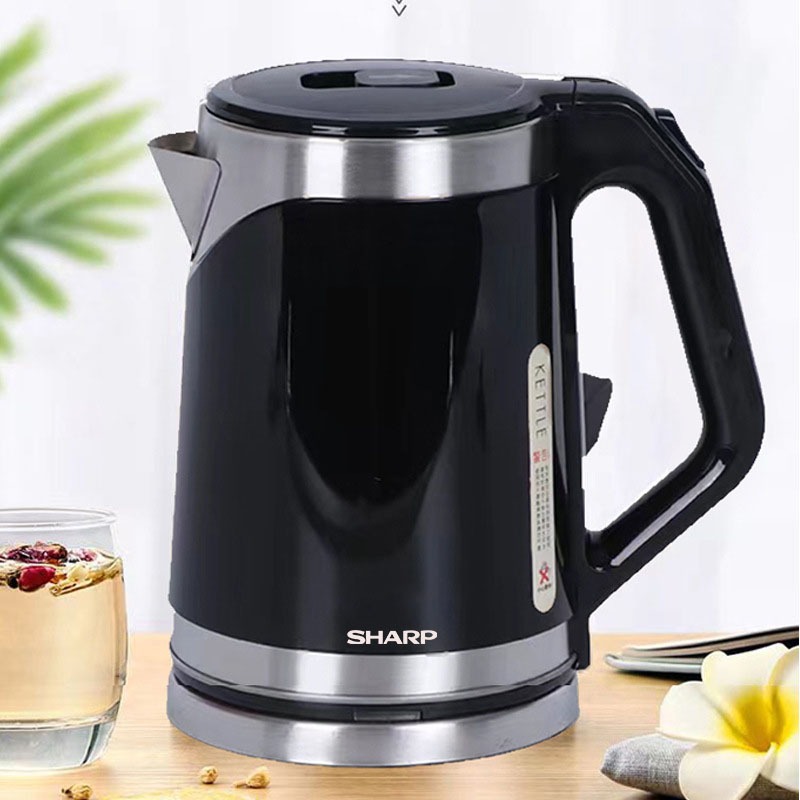 SHARP กานำ้ร้อนไฟฟ้า กาต้มน้ำไฟฟ้า ขนาด 2.0L 304 สแตนเลส ความจุปขนาดใหญ่ กาน้ำร้อน กาต้มน้ำไฟฟ้า ...