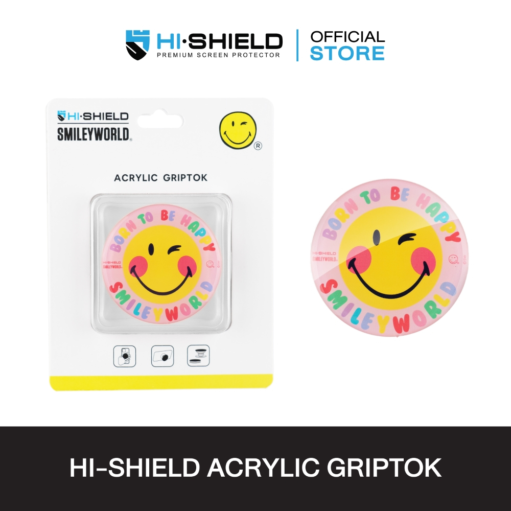 HI-SHIELD Acrylic Griptok - กริ๊บต๊อกอะคริลิค รุ่น Smiley004 | Shopee ...
