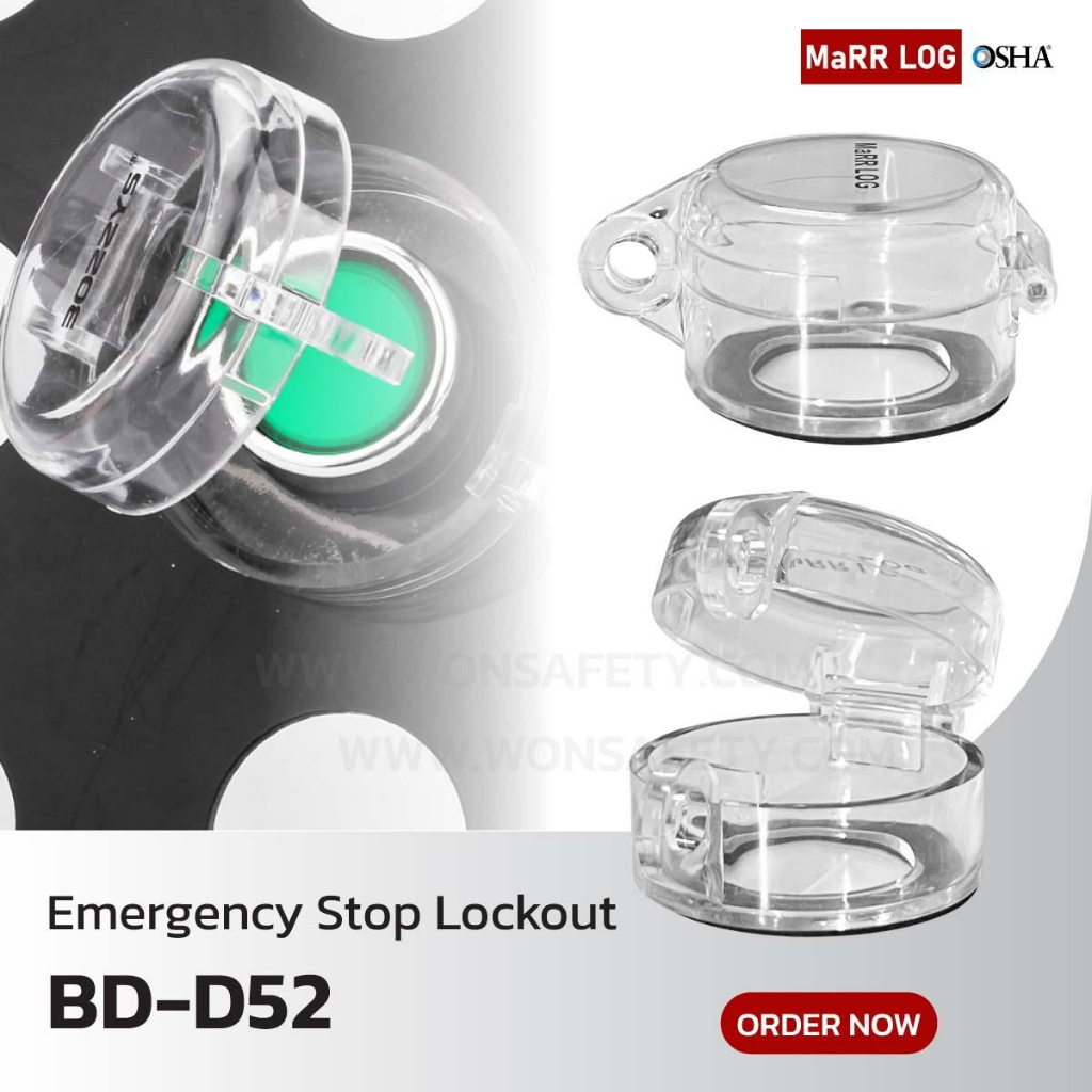 ล็อคปุ่มหยุดฉุกเฉินEmergency Stop Button Lockout BD-D52( 1 ชิ้น) | Shopee Thailand