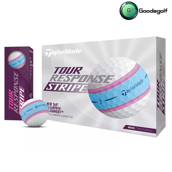 ลูกกอล์ฟ Taylormade Tour Response Stripe color pink | Shopee Thailand