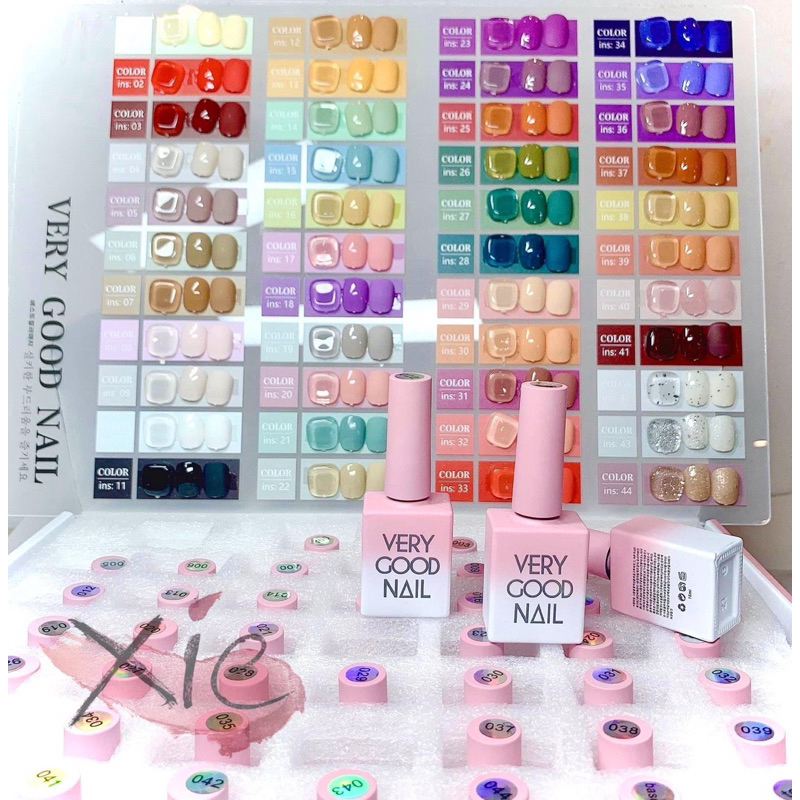 ชุดสี Very good nail 44สี 15ml แถมชาร์จสี เบสท็อป | Shopee Thailand