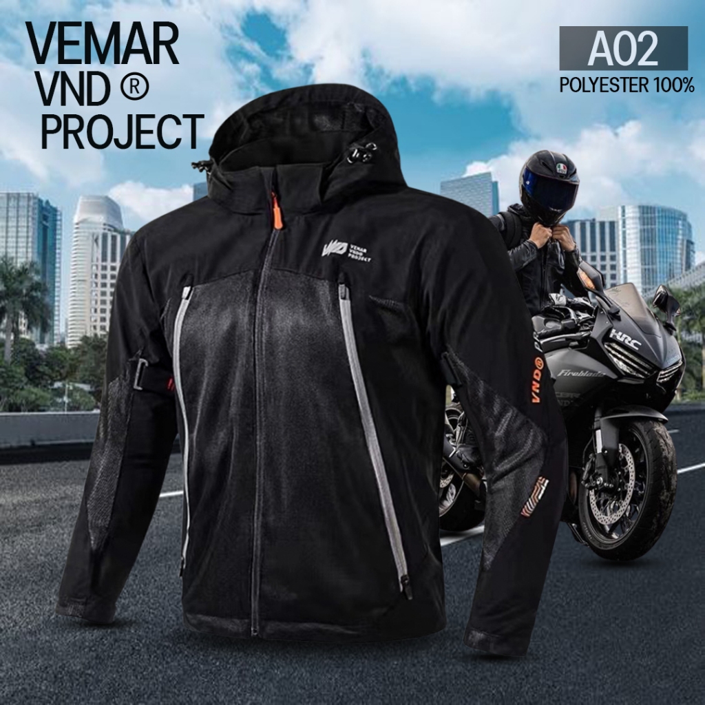 เสื้อการ์ด VEMAR JACKET A-02 ไม่ร้อน ระบายอากาศได้ดี การ์ด 5 จุด ไหล่ ...