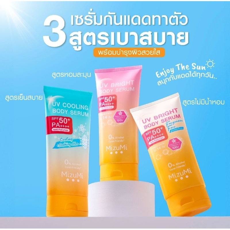 (ในไลฟ์ลด50%)*ของแท้*พร้อมส่ง*ส่งไวMizumi Uv Bright Body Serum 180ml. กันแดดตัวเซรั่มมิซูมิ กัน ...