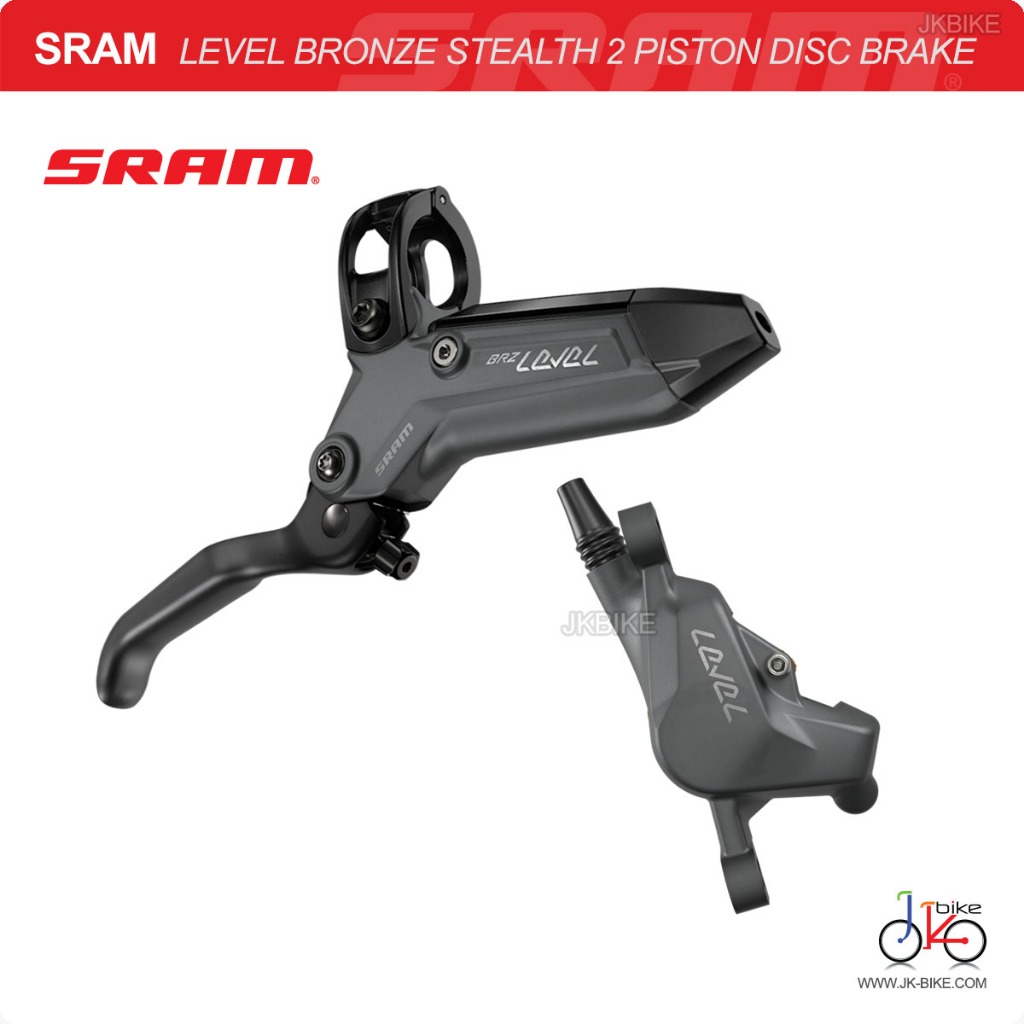 NEW! ชุดดิสก์เบรกจักรยาน SRAM LEVEL BRONZE STEALTH 2 PISTON DISC BRAKE ...