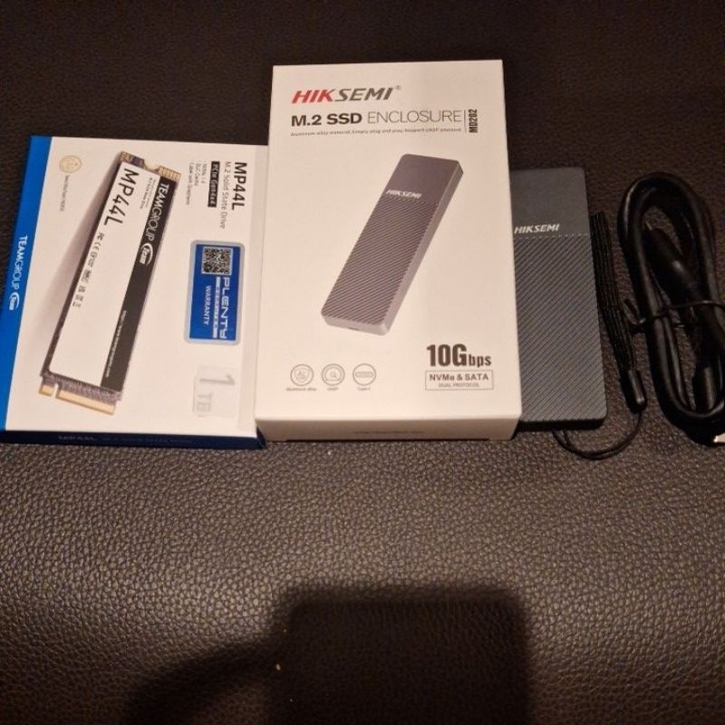 External ssd storage hiksemi กล่องพร้อม ssd 1 tb pci gen4 team ใช้ ...