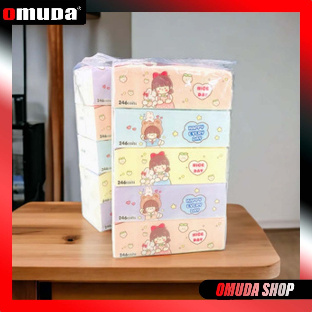 OMUDA_SHOPทิชชู่แบบยาว หนา 3 ชั้น (1 ห่อ/180 แผ่น) | Shopee Thailand