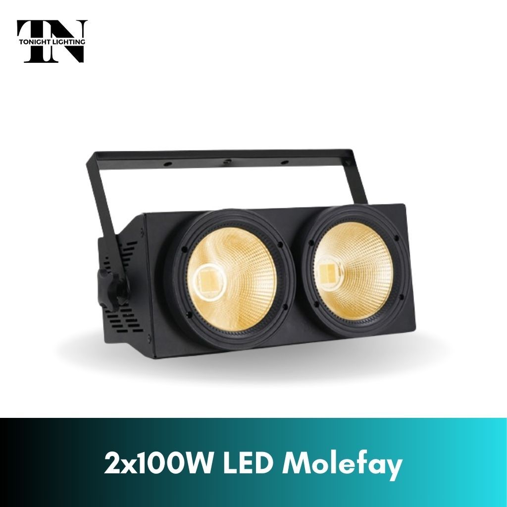 [พร้อมส่ง] ไฟโมเฟ่ LED 2ตา 2x100W LED Molefay Blinder (Warm White + Cool White) | Shopee Thailand