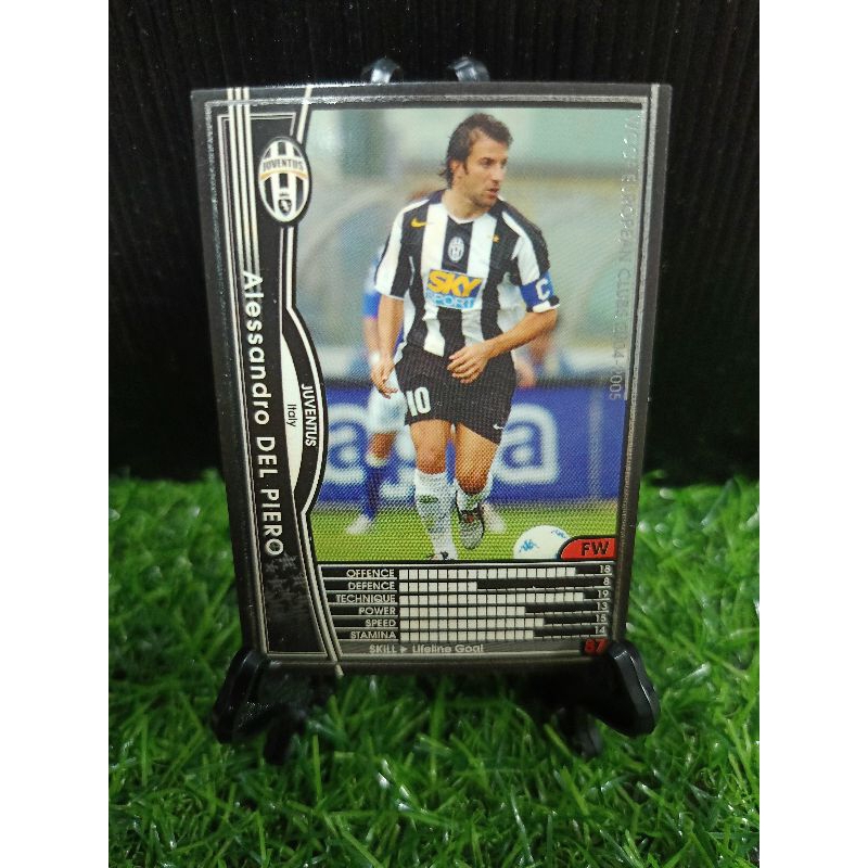 Alessandro Del Piero 2004-2005 04-05 Panini WCCF Soccer Card Rare ...