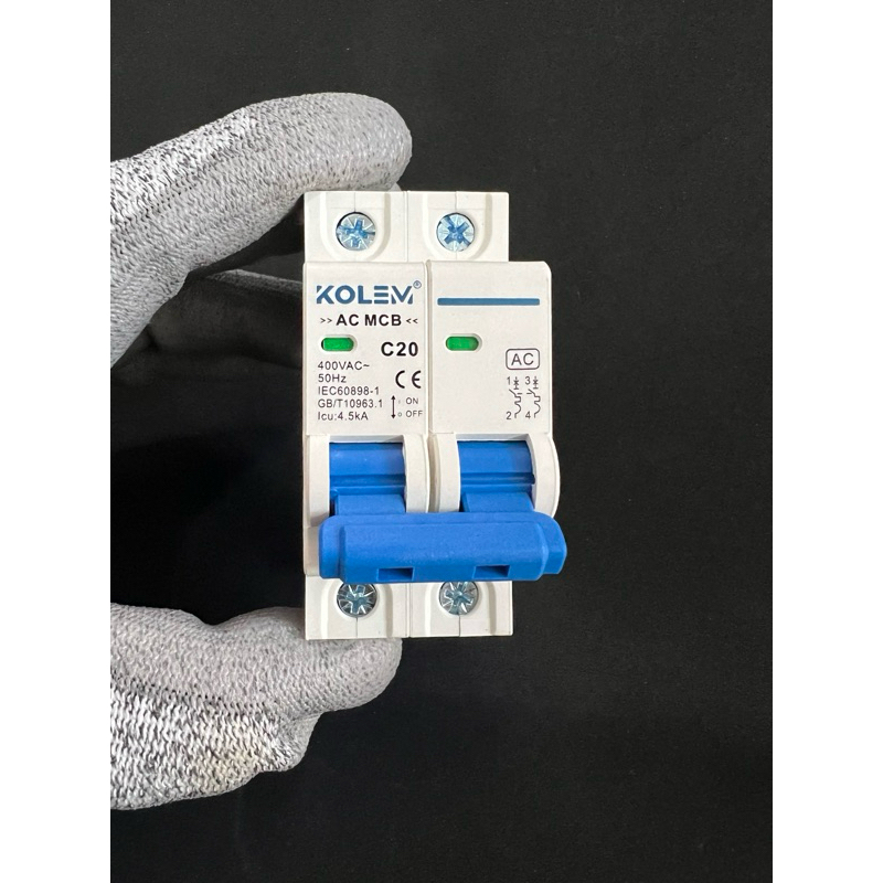 KOLEM AC MCB เซอร์กิตเบรกเกอร์ AC 1P 2P อย่างดี | Shopee Thailand