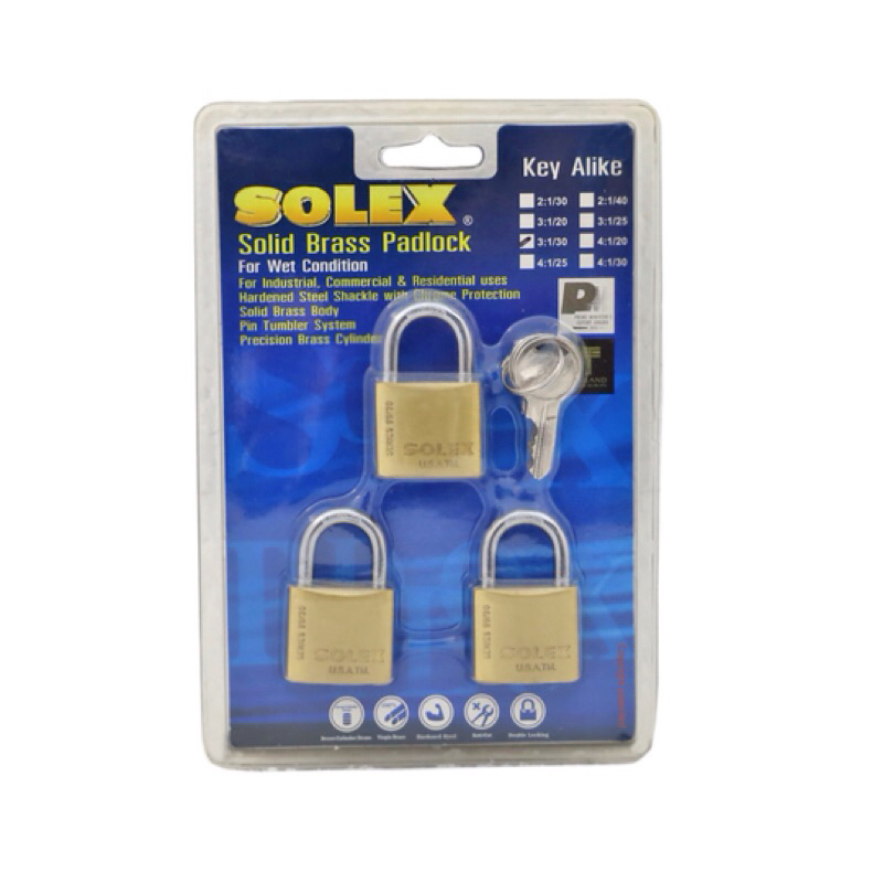 [ข้อเสนอดีที่สุด, ของแท้100%] Solex Key Alike 30mm. โซเล็กซ์ ชุดกุญแจ ...