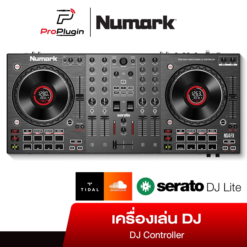 Numark NS4FX เครื่องเล่นดีเจ DJ Controller 4 channel (ProPlugin) | Shopee Thailand