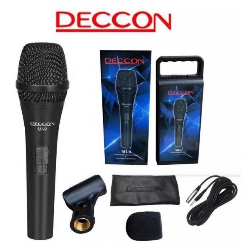 DECCON ไมโครโฟน รุ่น MI-9 ไมโครโฟน พร้อมสายยาว 10 เมตร | Shopee Thailand