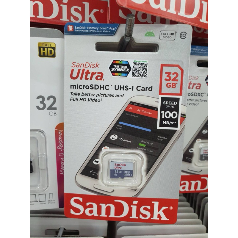 งานแท้ Kingston(sandisk) Memory Card Micro SD SDHC 32GB /64GB/128GB ...