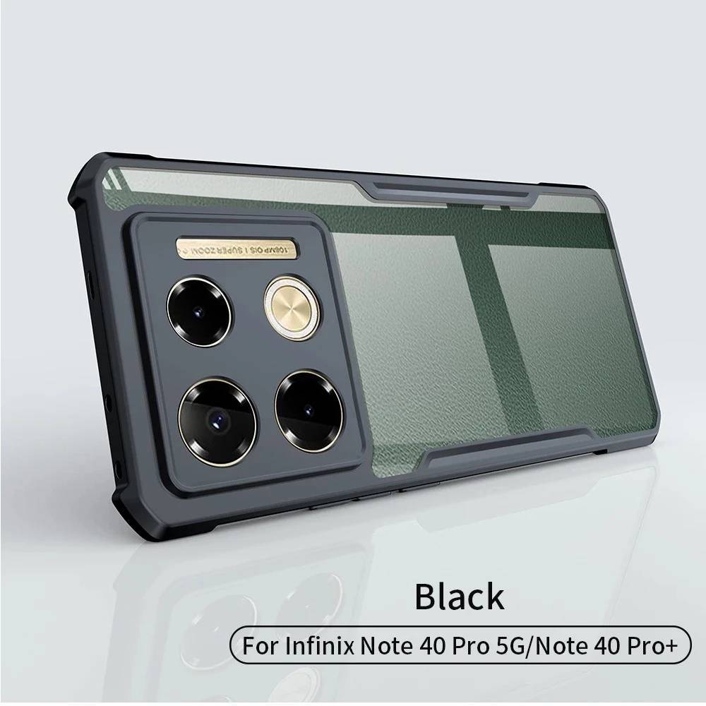 Infinix Note 40 Pro Plus(ส่งในไทย)เคสกันกระแทกขอบสีหลังใสInfinix Note ...