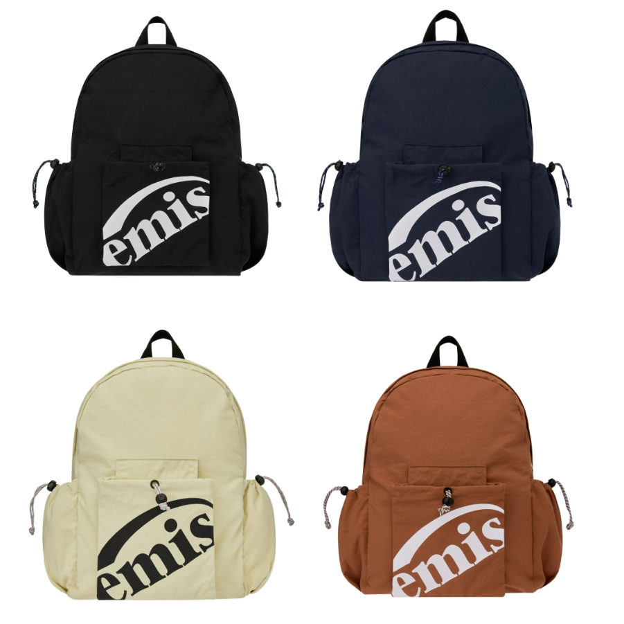 Emis Packable Nylon Backpack (Black, Navy, Cream, Orange) | Shopee Thailand