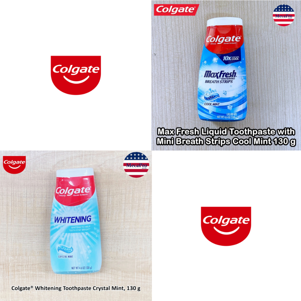 74% Sale!! Colgate® Max Fresh Liquid Toothpaste with Mini Breath Strips Cool Mint 130 g ยาสีฟัน ...