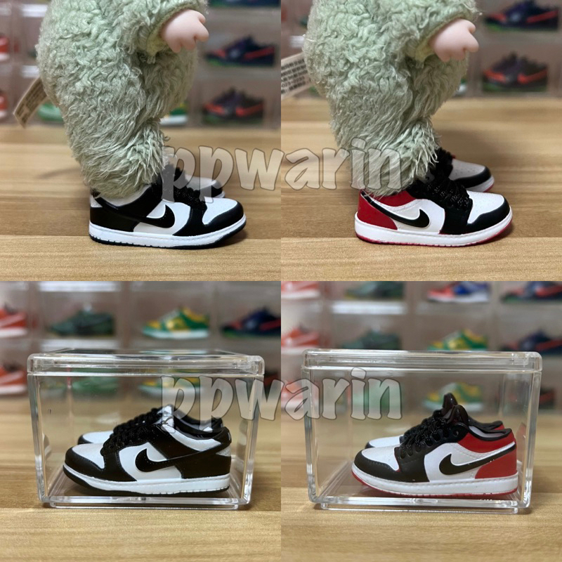 (พร้อมส่ง) โมเดลรองเท้าLabubu macaron Nike dunk แพนด้า Airjordan โมเดล ...
