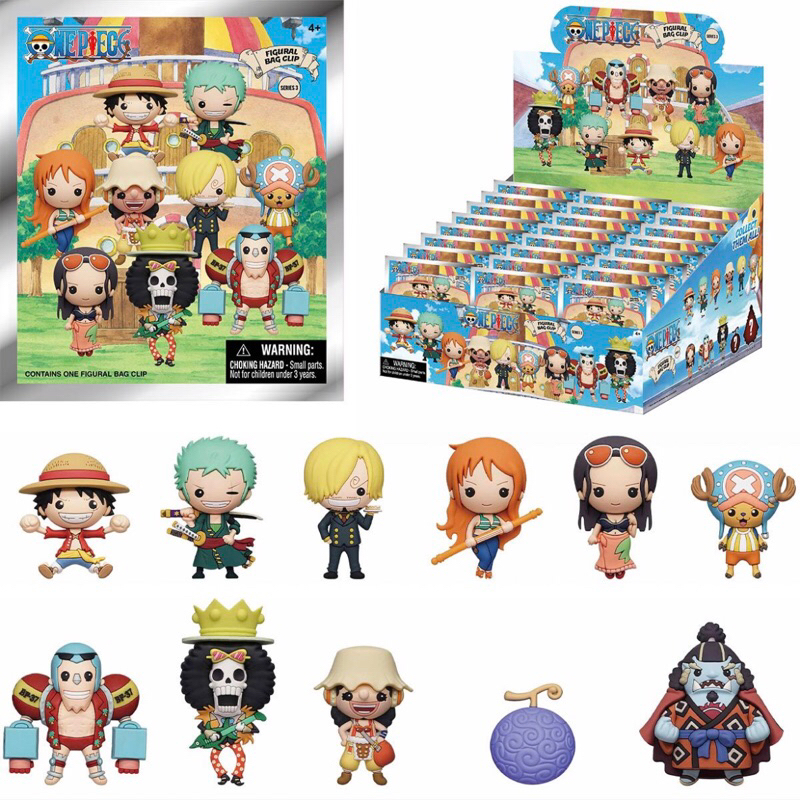One piece series 3 figural 3D foam bag clips | Shopee Thailand