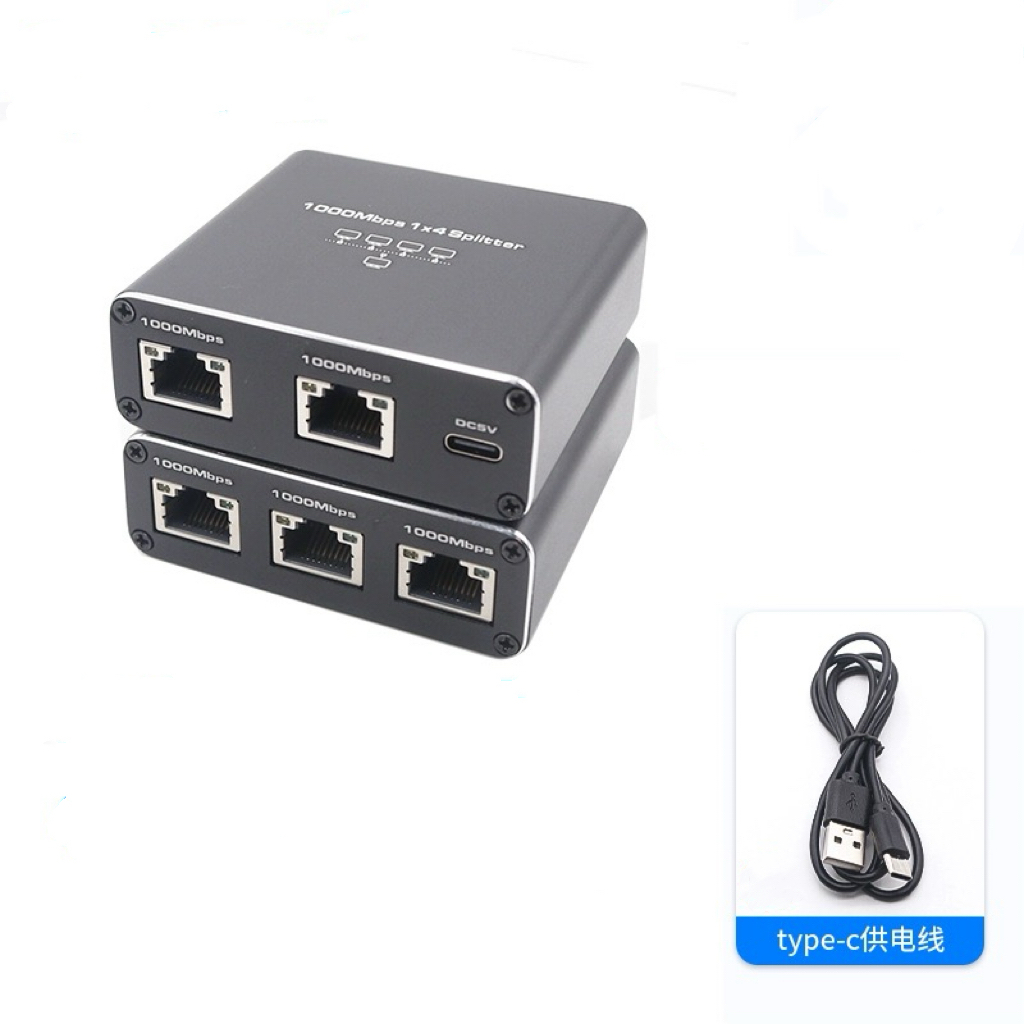 RJ45 Network Splitter Adapter 1to2 HUB LAN 3Port 5Port100/1000Mbps ...
