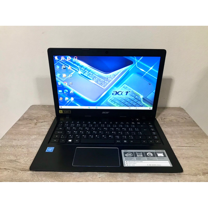 ขาย โน๊ตบุ๊ค Acer Swift1 intel Celeron N3060 CPU 1.60 GHz RAM 4 GB SSD ...
