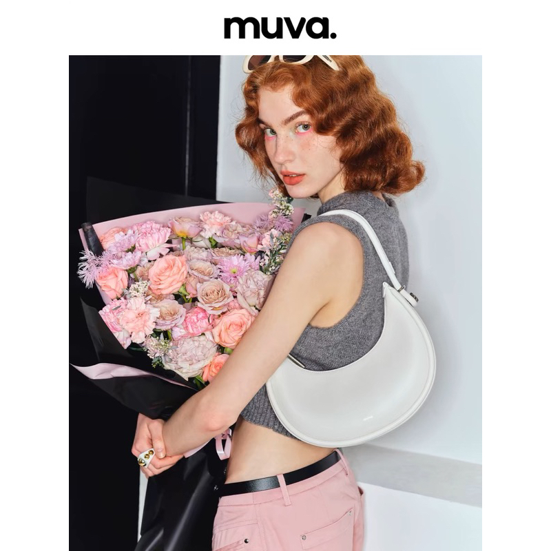 muva (โค้ดลด30% สูงสุด1,000 บาท) crescent armpit bag preorder 7-14วัน ...