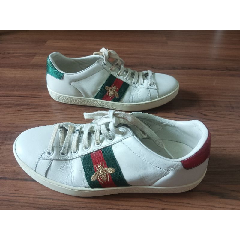 Gucci Ace Bee Code 431942 Size 35.5/23.5 cm.36/24 cm. | Shopee Thailand