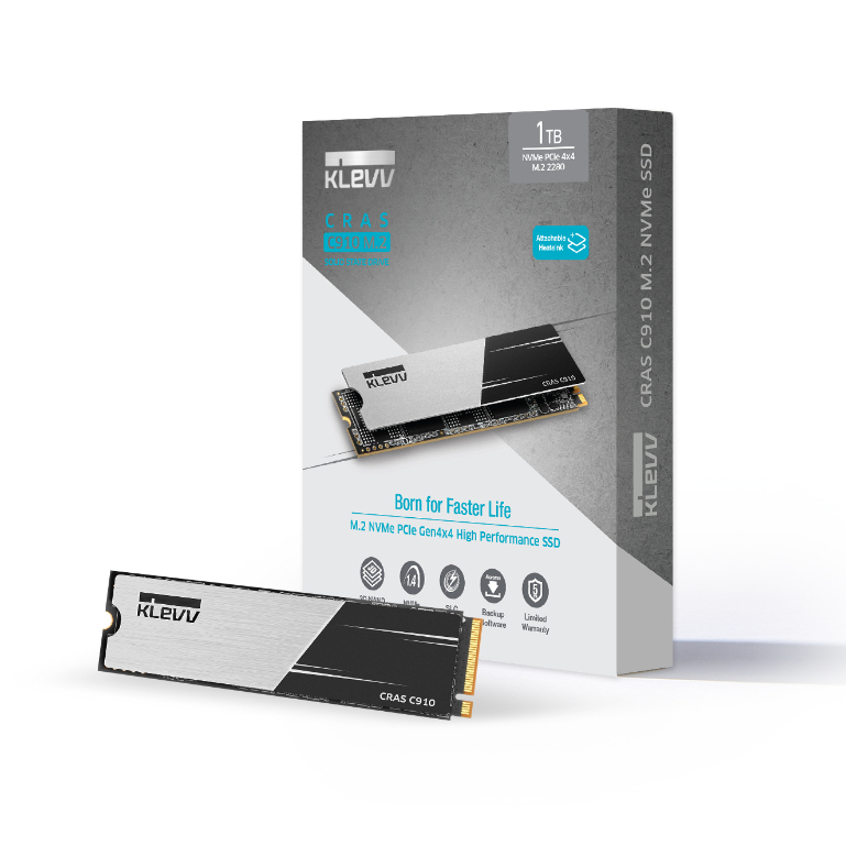 KLEVV CRAS C910 M.2 NVMe PCIe Gen4x4 SSD - 1 TB | Shopee Thailand